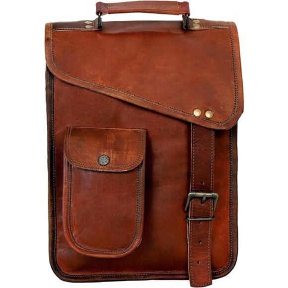 Bags | Leather Satchel Tablet Bag Laptop Case Office Briefcase ...